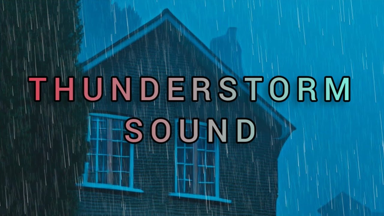 Thunderstorm for good sleep | Heavy rain in a country house and ...