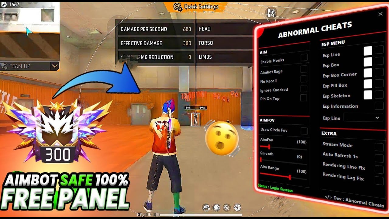 FREE FIRE OB50 🔥 FREE PC PANEL | INTERNAL AIMBOT 🎯 | 100% SAFE | AXC ...