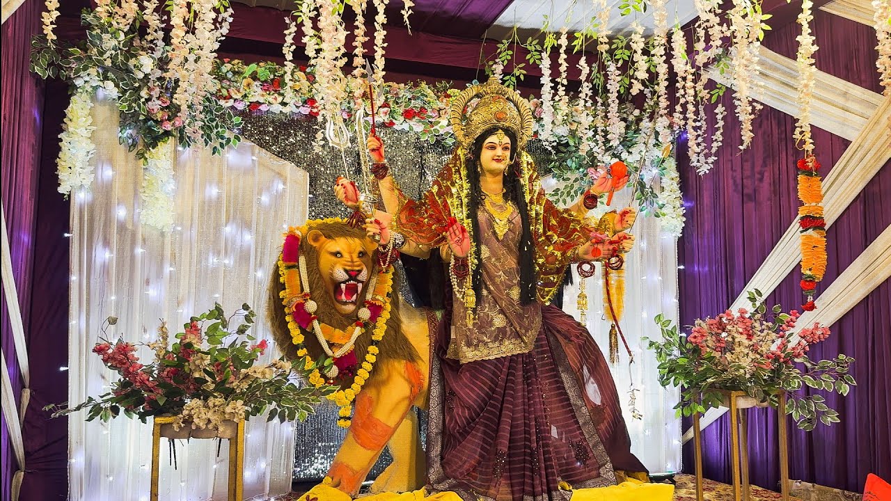 Navratri mandap decoration kaise kare | event planner - YouTube