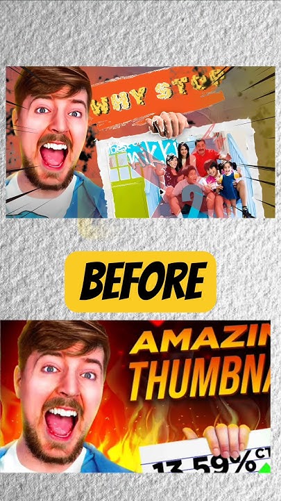 I create thumbnails for Mr Beast @MrBeast - YouTube