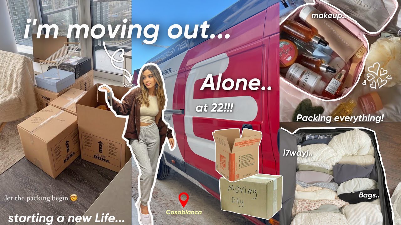 I’M MOVING OUT to live ALONE!! 🎀📦|أخيرا غادي نرحل و نسكن بوحدي 🍀🙈 ...