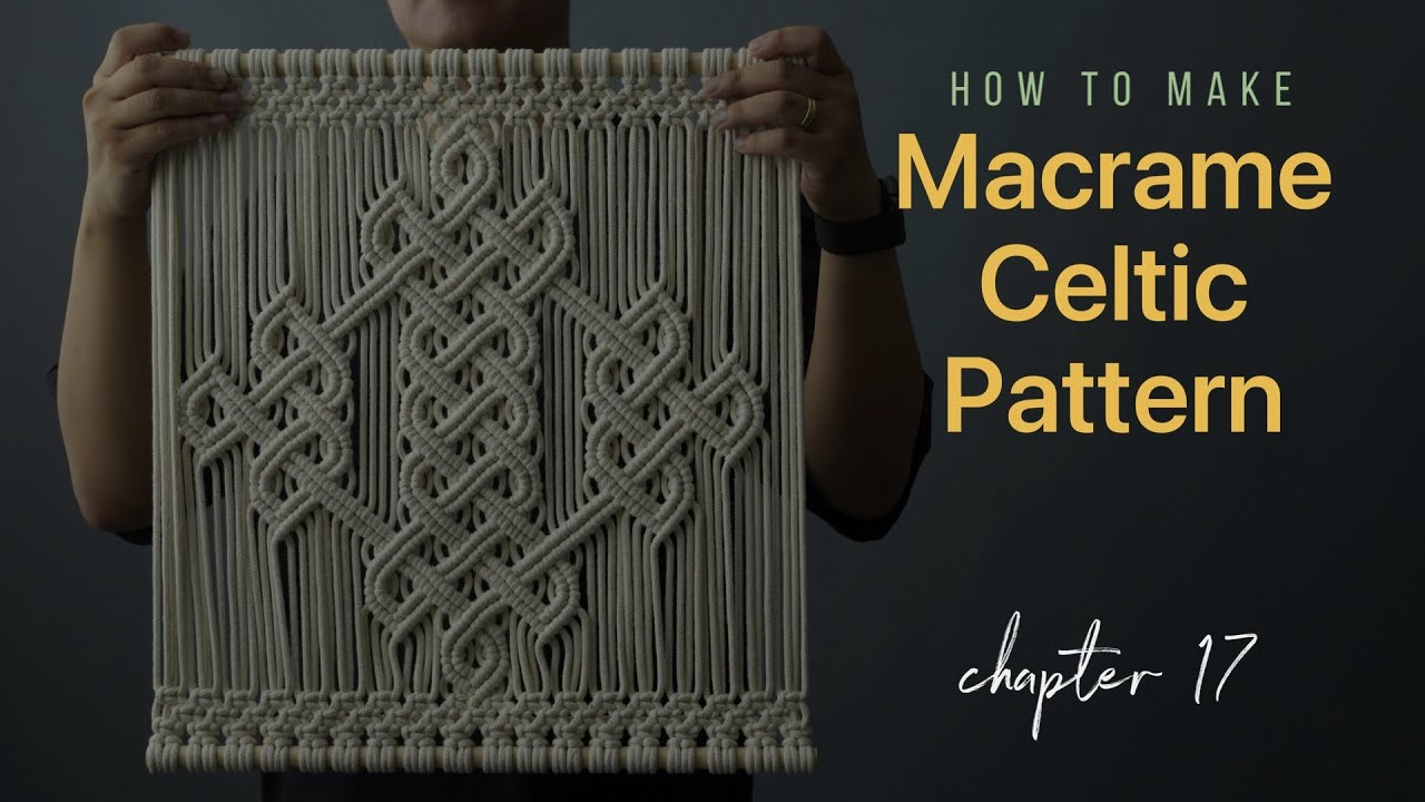 [Eng sub]How To Make Macrame Celtic Pattern/마크라메 켈틱매듭패턴 제작과정 - YouTube