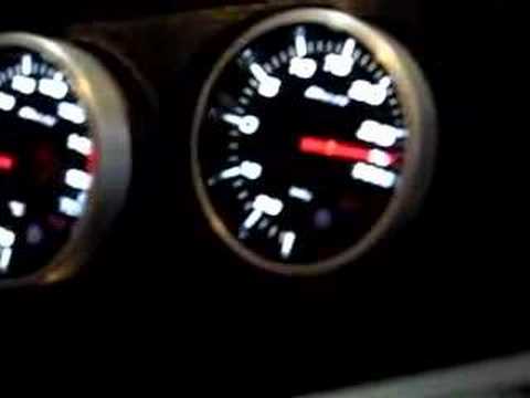 Maxing out my Defi boost gauge on my E85 powered Evo - YouTube