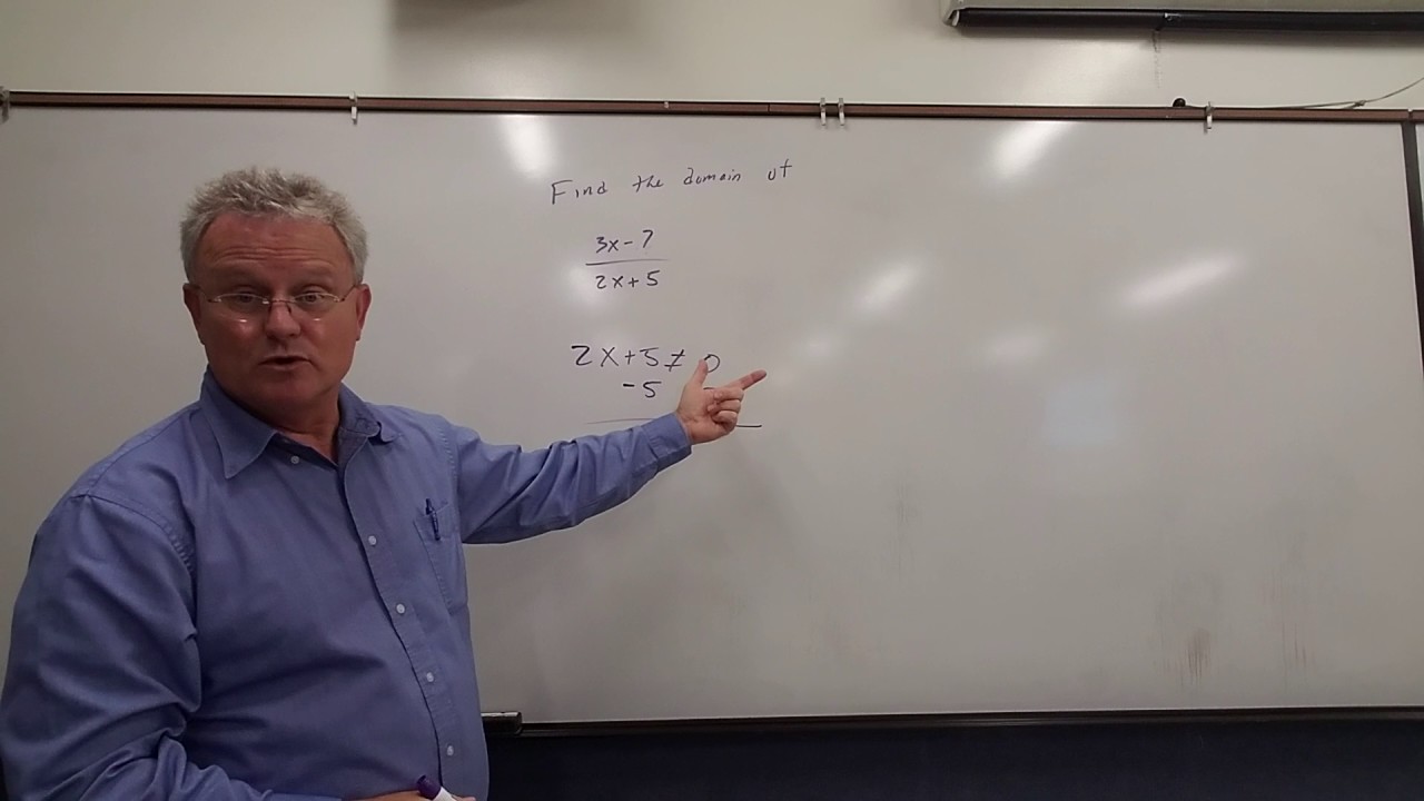 Finding the Domain of a Rational Expression - YouTube