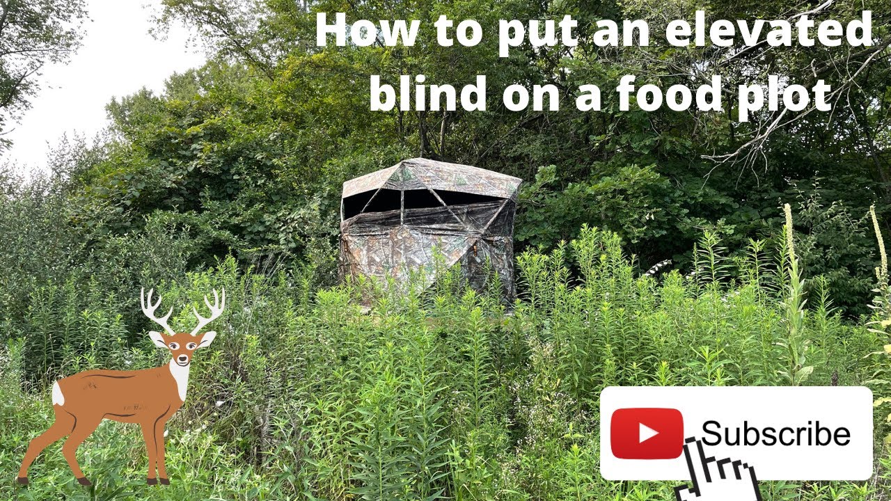 How to setup an elevated ground blind - YouTube