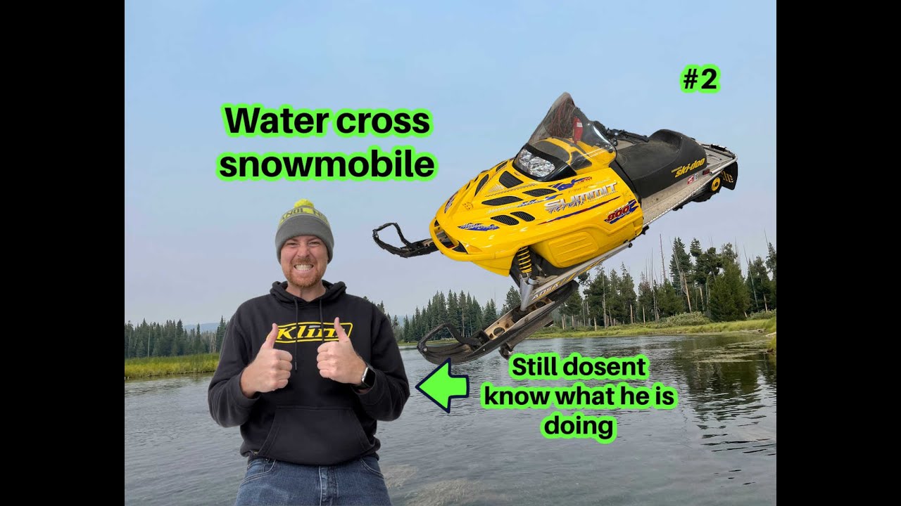 Water cross snowmobile build part 2 I don't know what I'm doing - YouTube