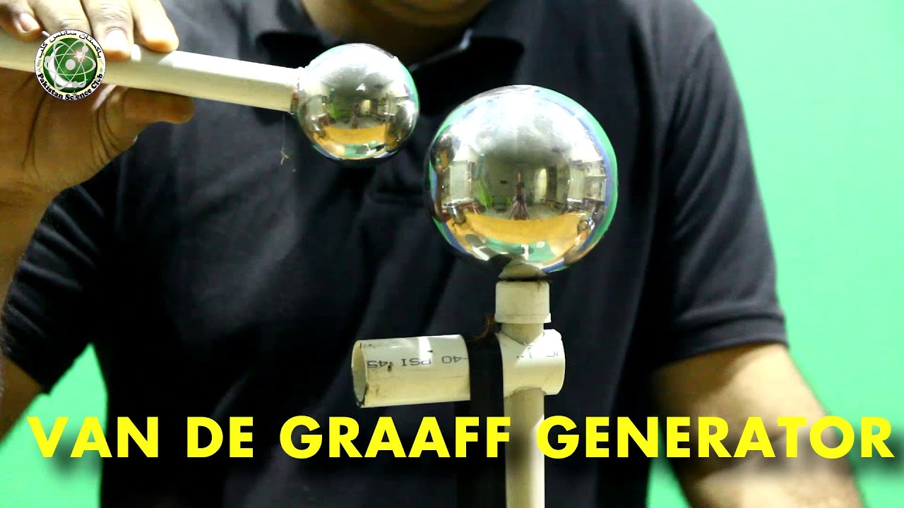 How to Make Van De Graaff Generator High voltage Static electricity ...
