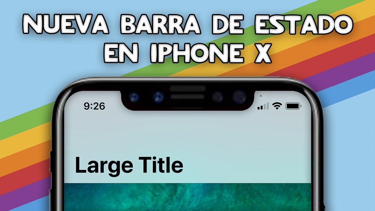 ASI FUNCIONARA EL STATUR BAR DEL IPHONE X - YouTube