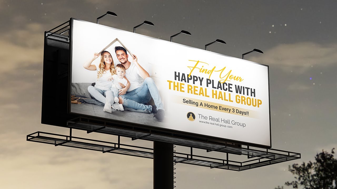 Billboard design in Illustrator | How to create a billboard in ...