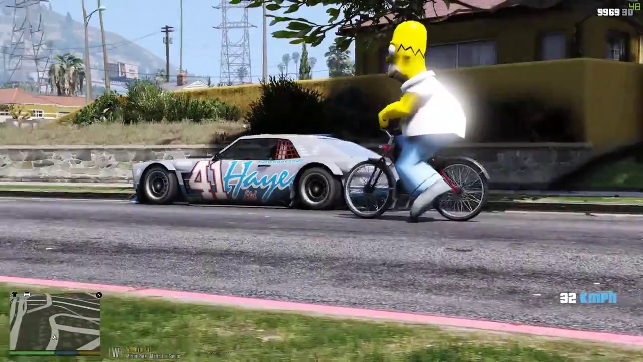 The Simpsons: Hit & Run Gameplay (GTA 5) - YouTube