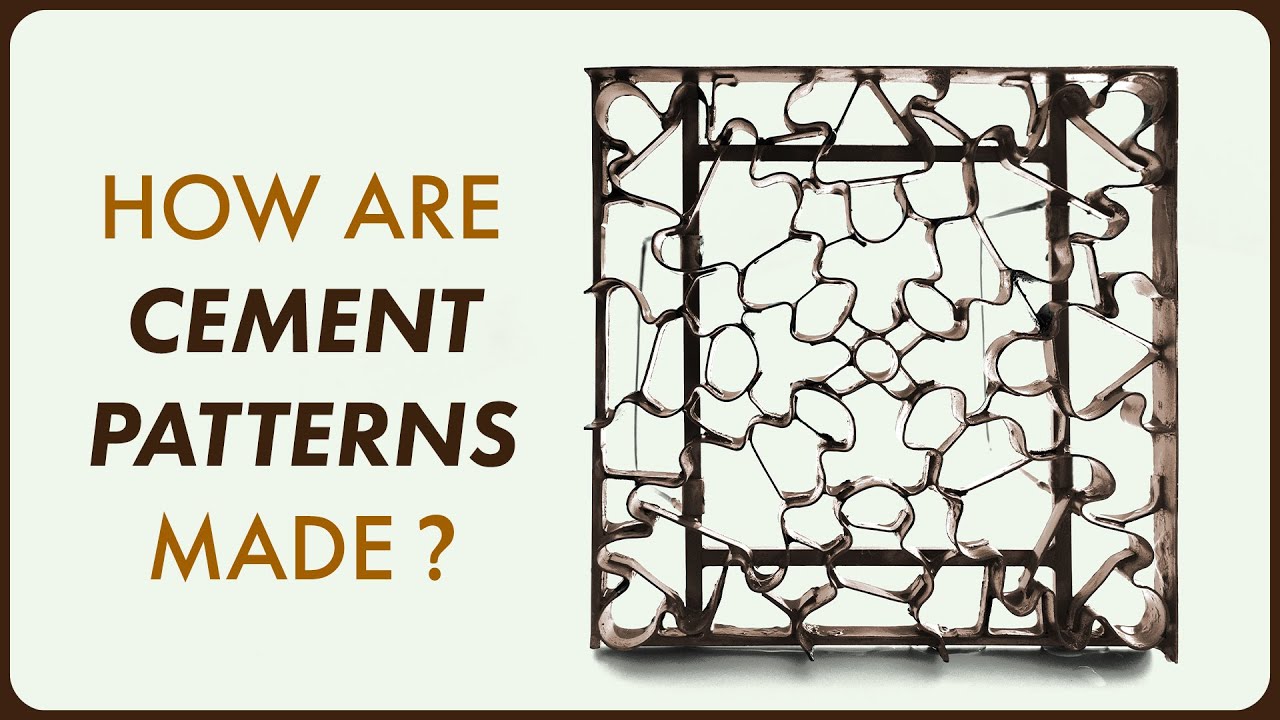 How it's made - Patterns for Cement Tiles (Part 1) - YouTube