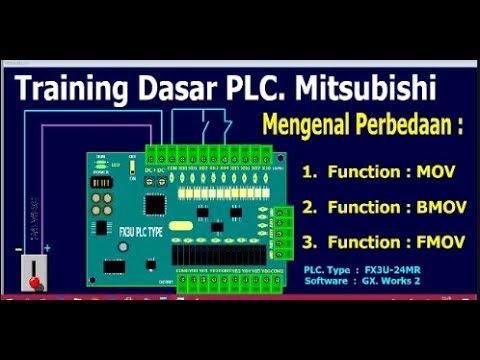 Training Dasar PLC. Mitsubishi, Mengenal Perbedaan Function MOV BMOV Dan FMOV. - YouTube