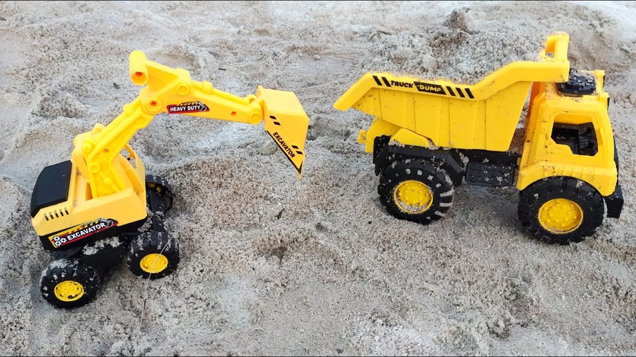 Mainan Mobil Dump Truk, Truk Pasir, Eksavator, Excavator Bego, Beco ...