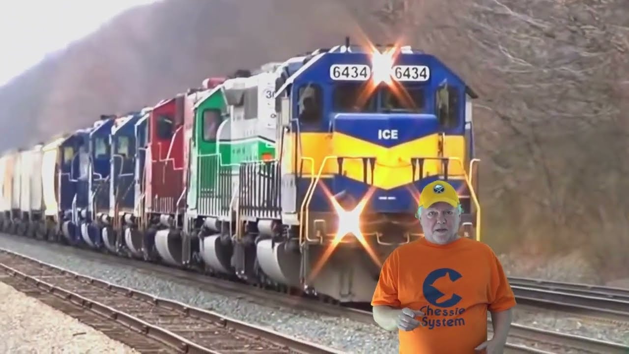 More Trains In The Snow! CSX SD50-3! Norfolk Southern Train Snowy RR ...