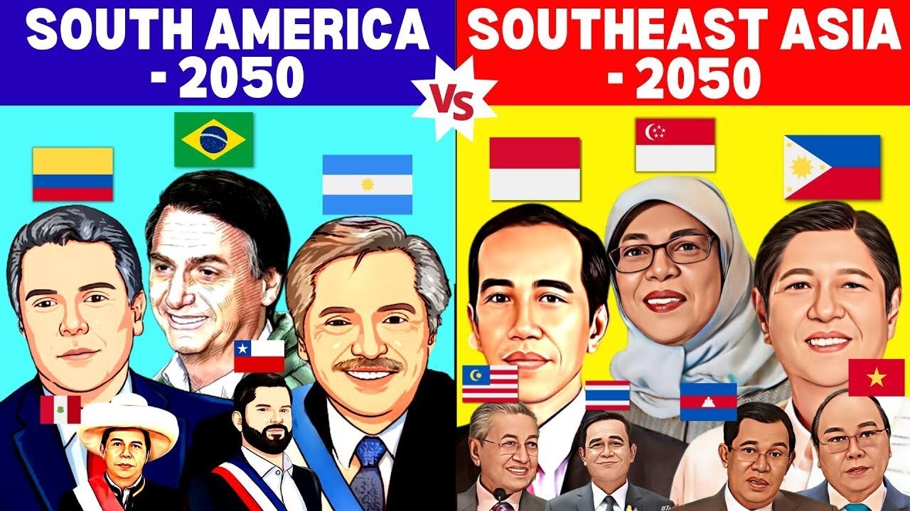 South America 2050 vs Southeast Asia 2050 - Economy Comparison - YouTube