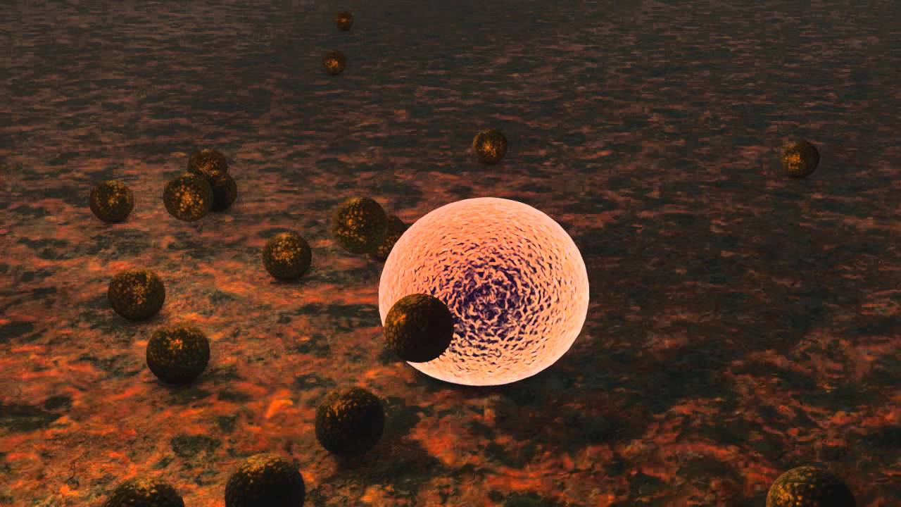 Animation C4D - Alien Bacteria (Test Corps souples et collisions) - YouTube