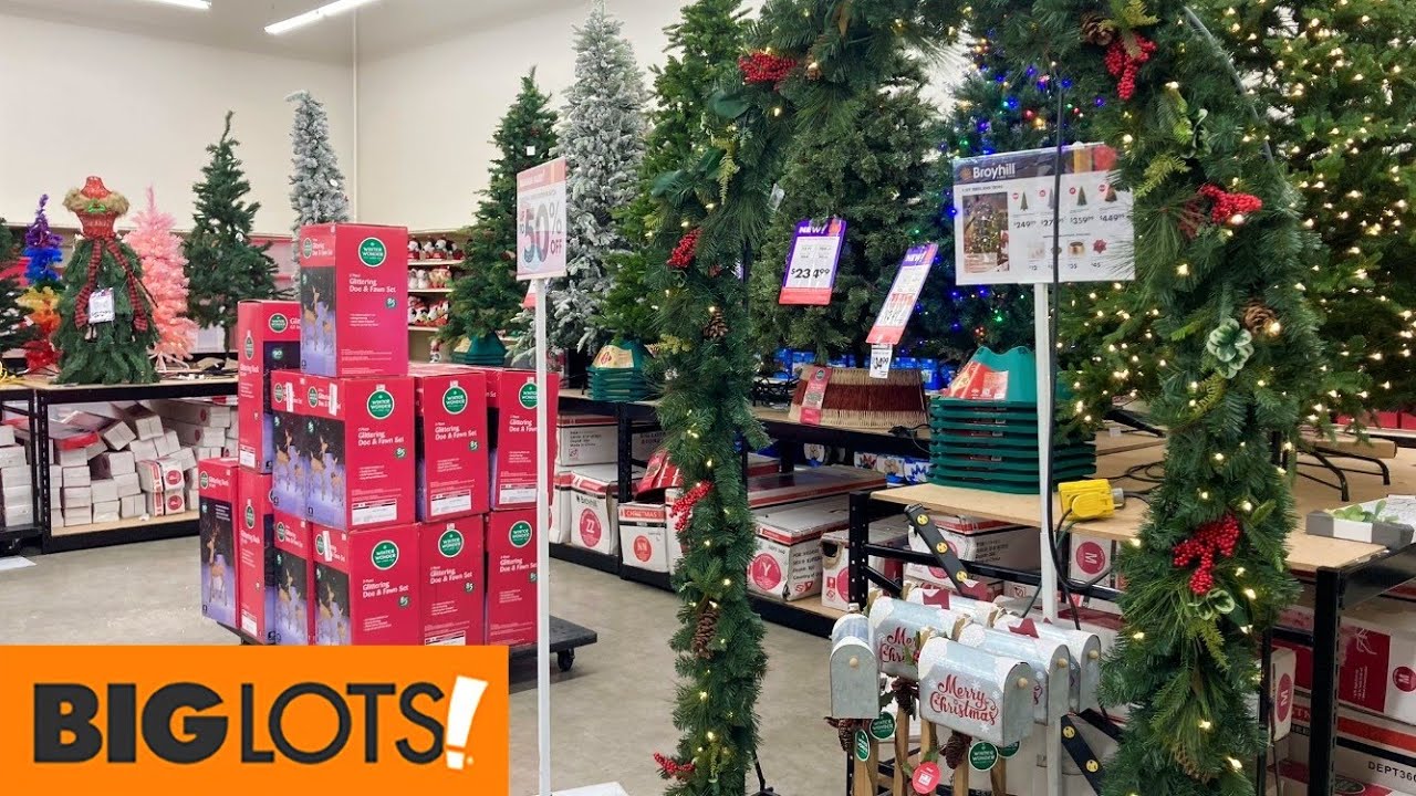 BIG LOTS CHRISTMAS DECORATIONS CHRISTMAS DECOR TREES SHOP WITH ME ...