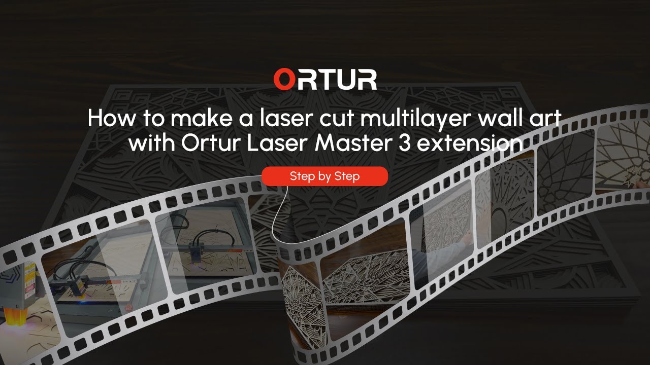 How to make a laser cut multilayer wall art with Ortur Laser Master 3 ...