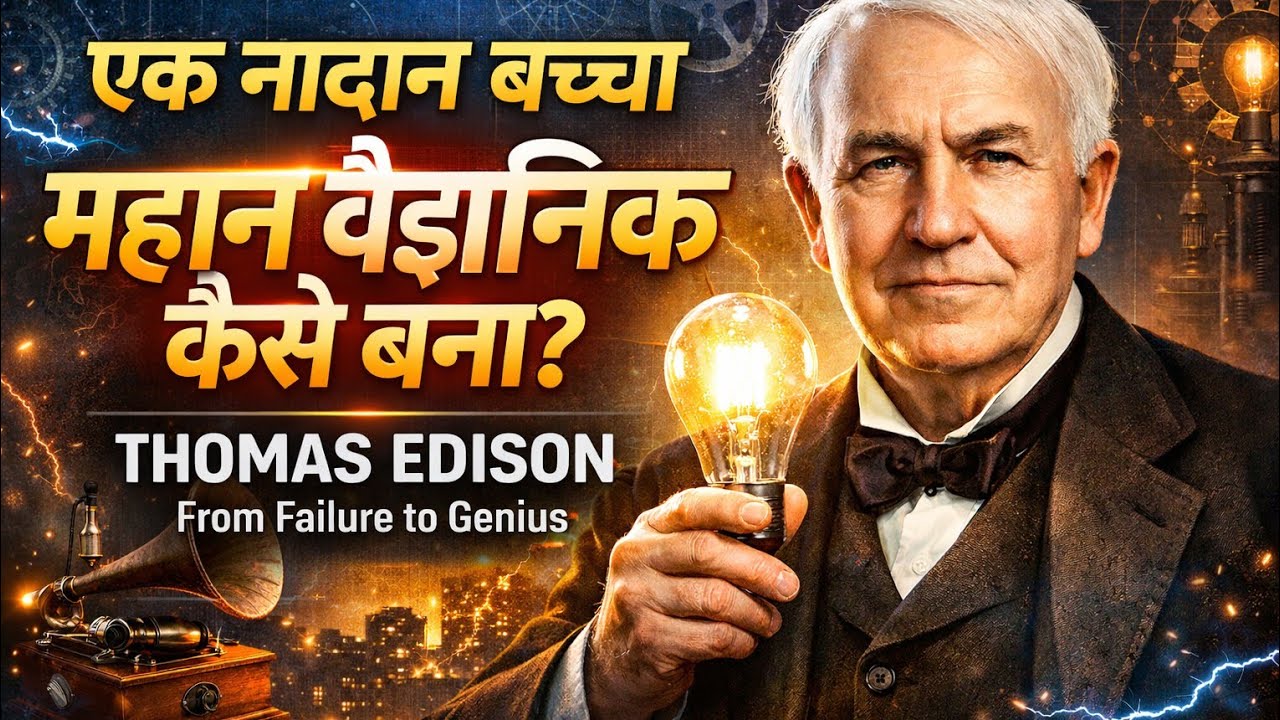 Rejected at School, Remembered by History | The Rise of Thomas Edison | Biography in Hindi - YouTube