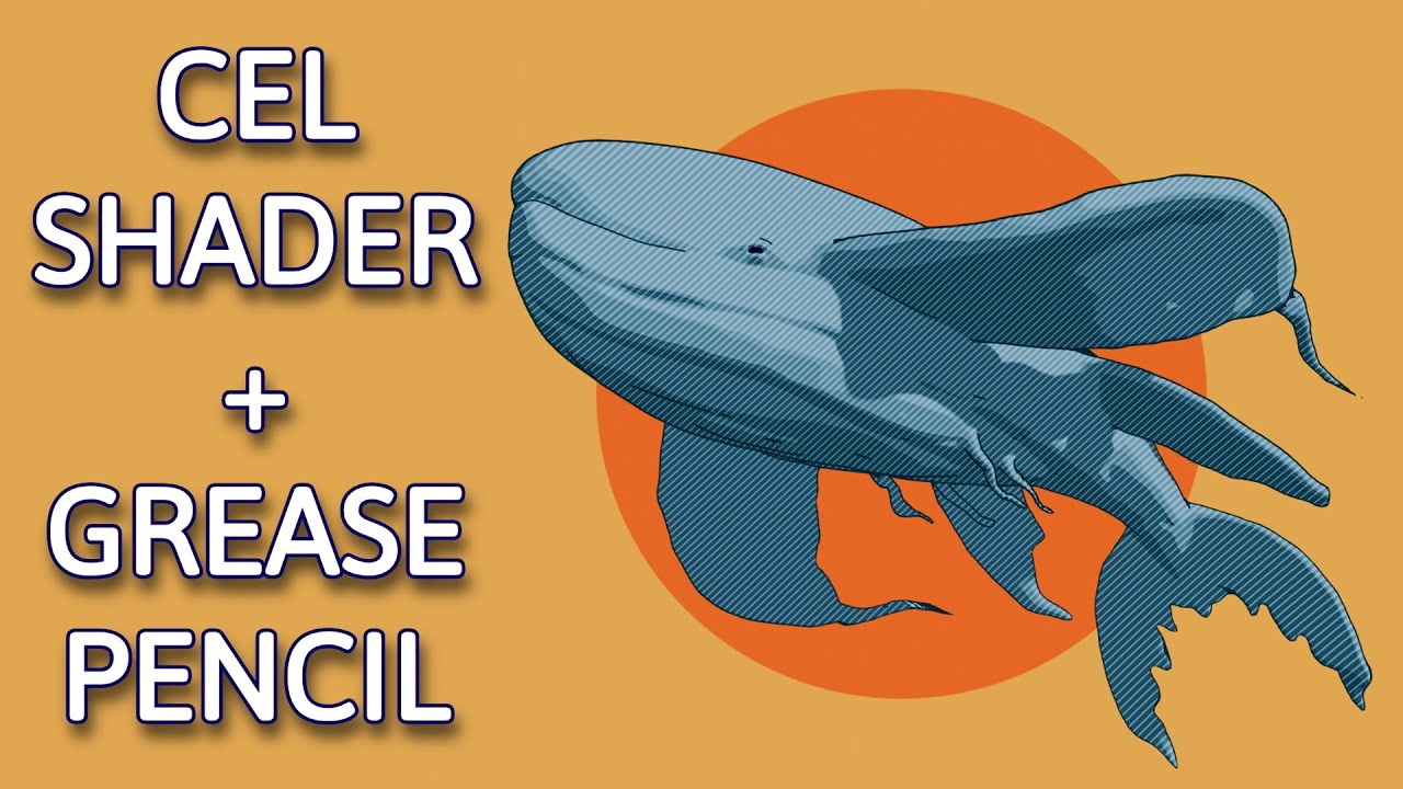 Alien Whale Timelapse | Cel Shading and Grease Pencil - YouTube