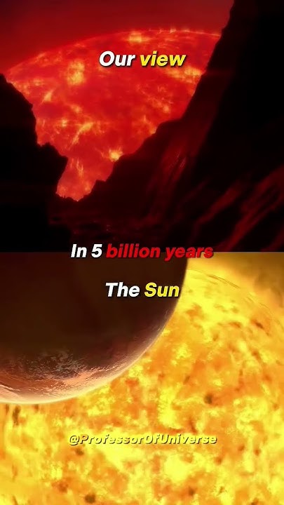 Sun in 5 billion years 💀🌌 #Space #sun #astronomy #universe #planet - YouTube
