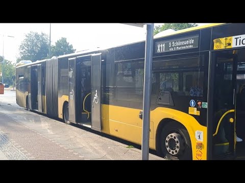 Berlin bus|Mitfahrt im MB GN 21 auf dem X11 von Lichterfelde Ost bis ...