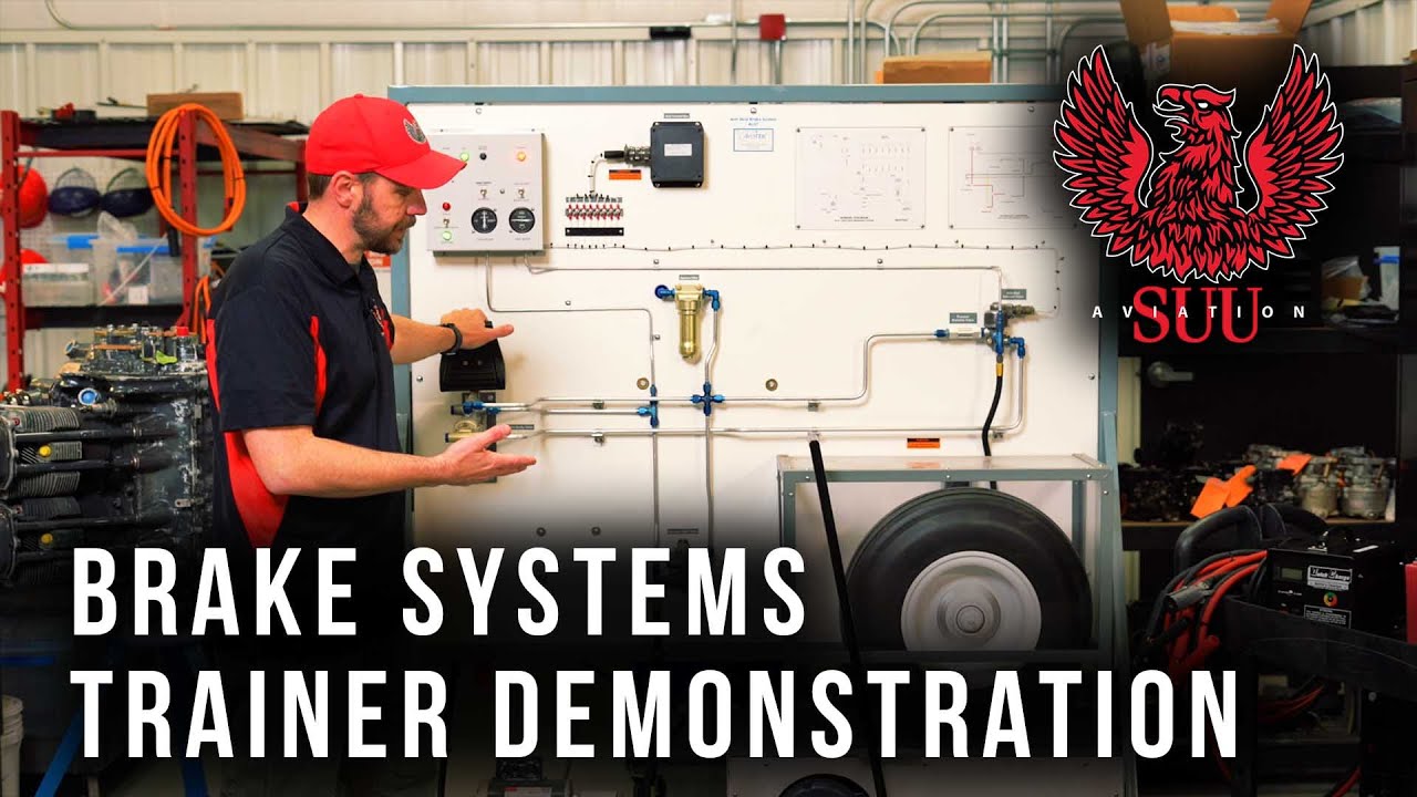 Brake Systems Trainer Demonstration 🔧I SUU Aviation Maintenance Program ...
