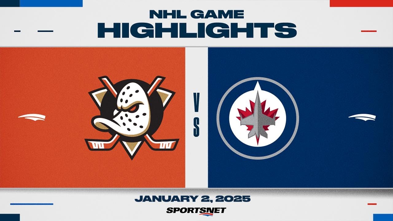 NHL Highlights | Ducks vs. Jets - January 2, 2025 - YouTube