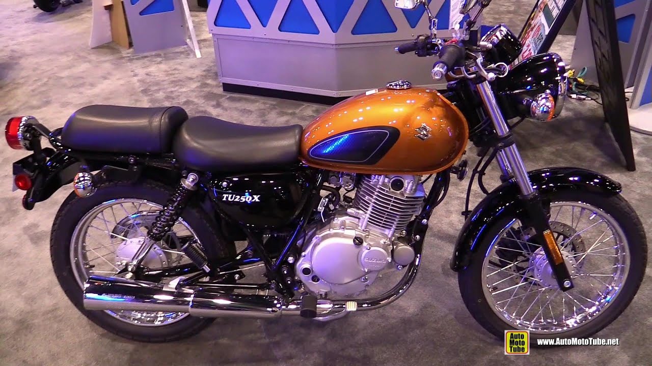 2016 Suzuki TU250 X - Walkaround - 2015 AIMExpo Orlando - YouTube