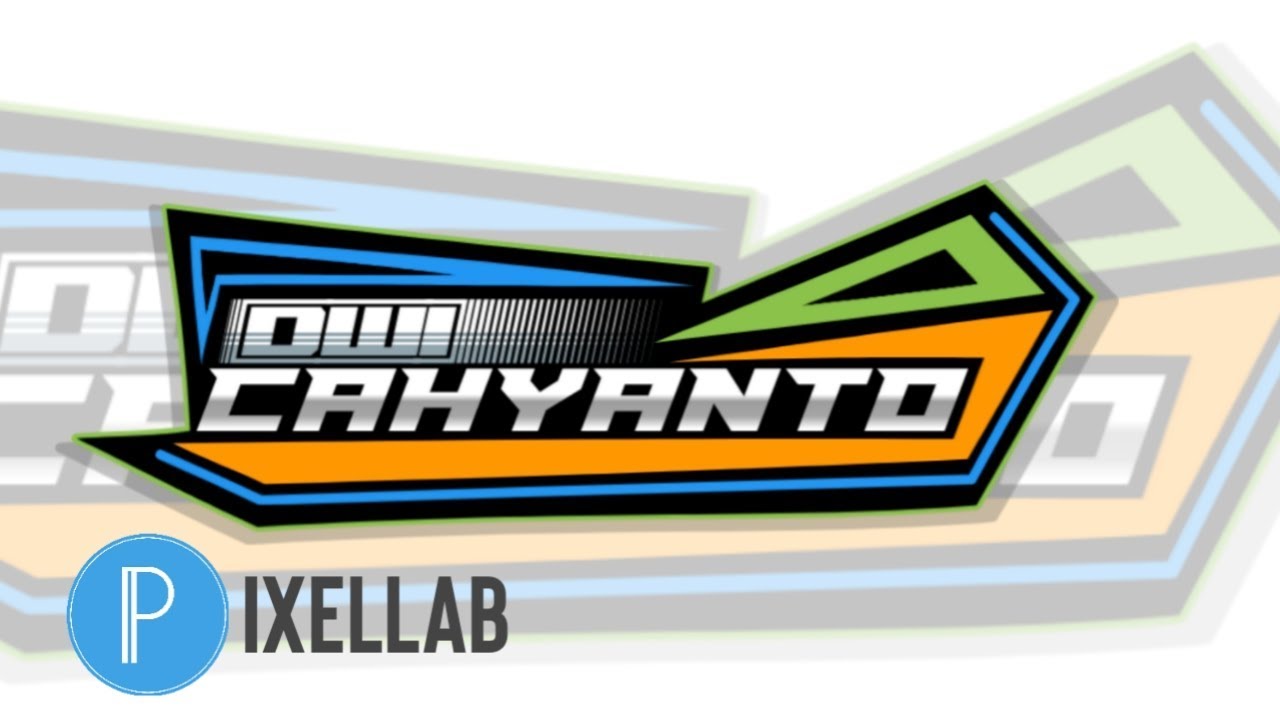TUTORIAL BUAT LOGO NAMA RACING DI PIXELLAB - YouTube