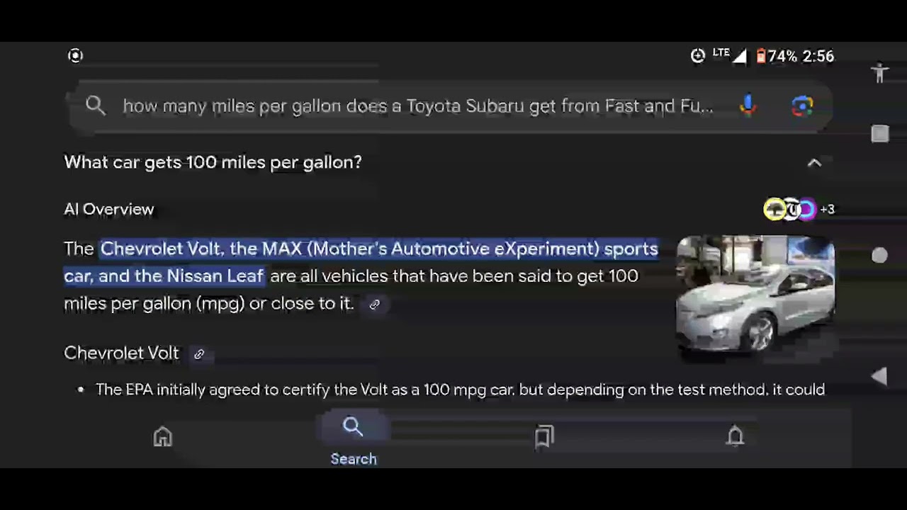 Chevy volt supposed to get 100 mpg - YouTube
