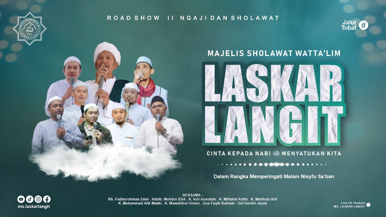 LIVE : ROAD SHOW MAJELIS SHOLAWAT LASKAR LANGIT | ALASBULUH WONGSOREJO ...