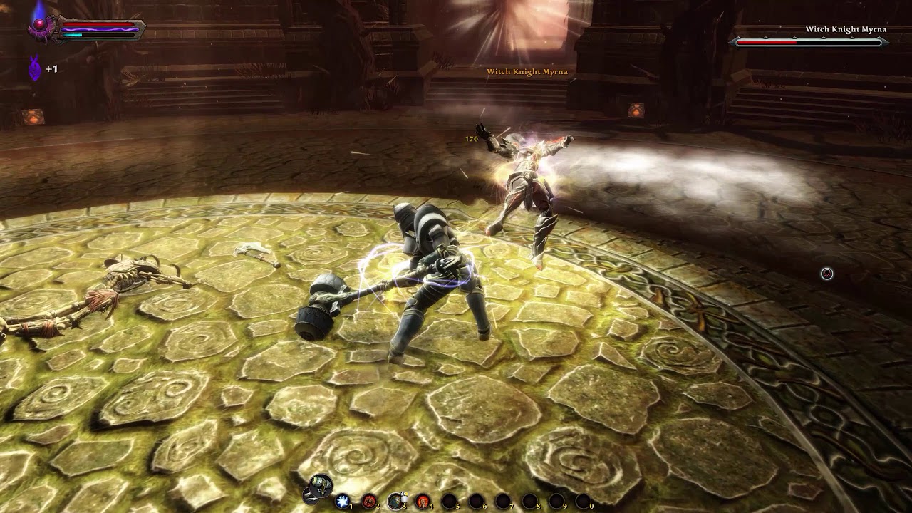 Kingdoms of Amalur PC White Knight Myrna Hard Mode No Damage - YouTube