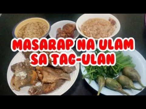 Buro isda /pritong tilapia/okra/talong/talbos ng kamote - YouTube