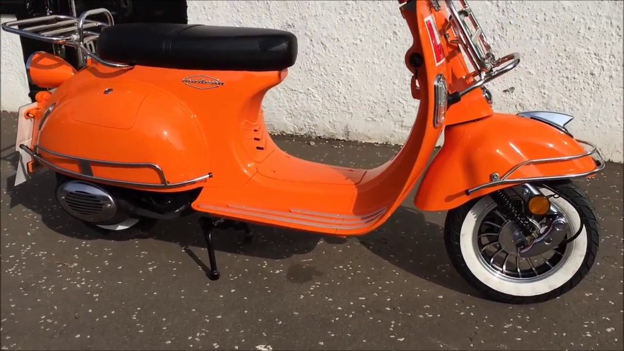 AJS Modena 125 Orange - YouTube
