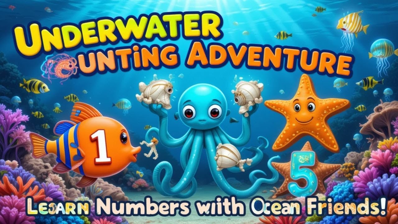 Underwater Counting Adventure Learn Numbers with Ocean Friends - YouTube