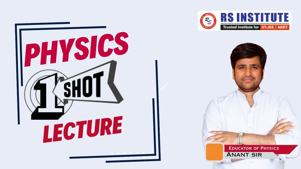 Kinematics I Demo Lecture by Anant Sir | RS Institute - YouTube
