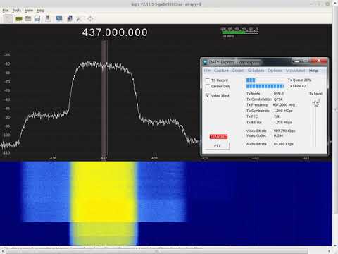 DVB-S Spectral Regrowth Using Amplifier - YouTube