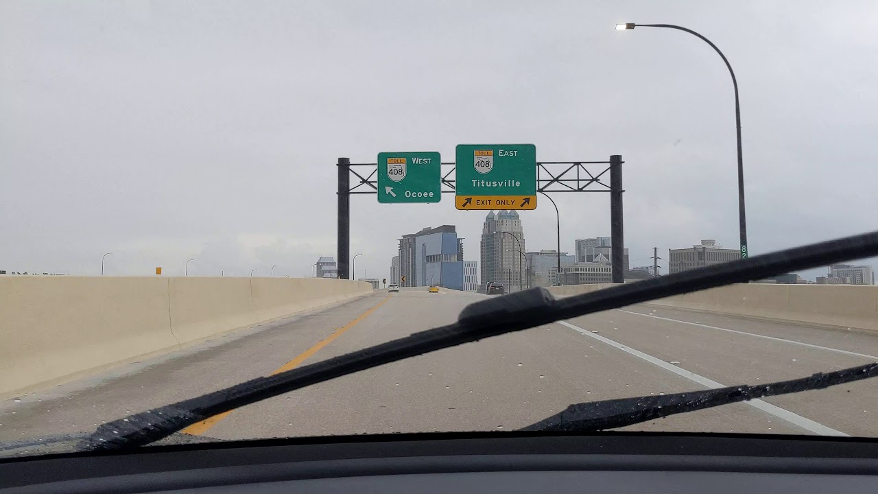 Driving the new I-4 to 408 interchange on opening day - YouTube