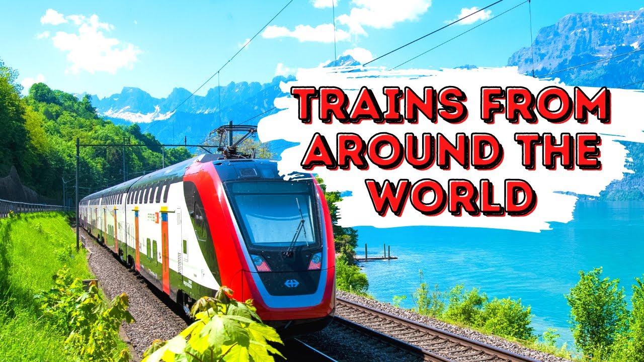 Train on Journey | Train Video Compilation for Kids | Calming Music ...