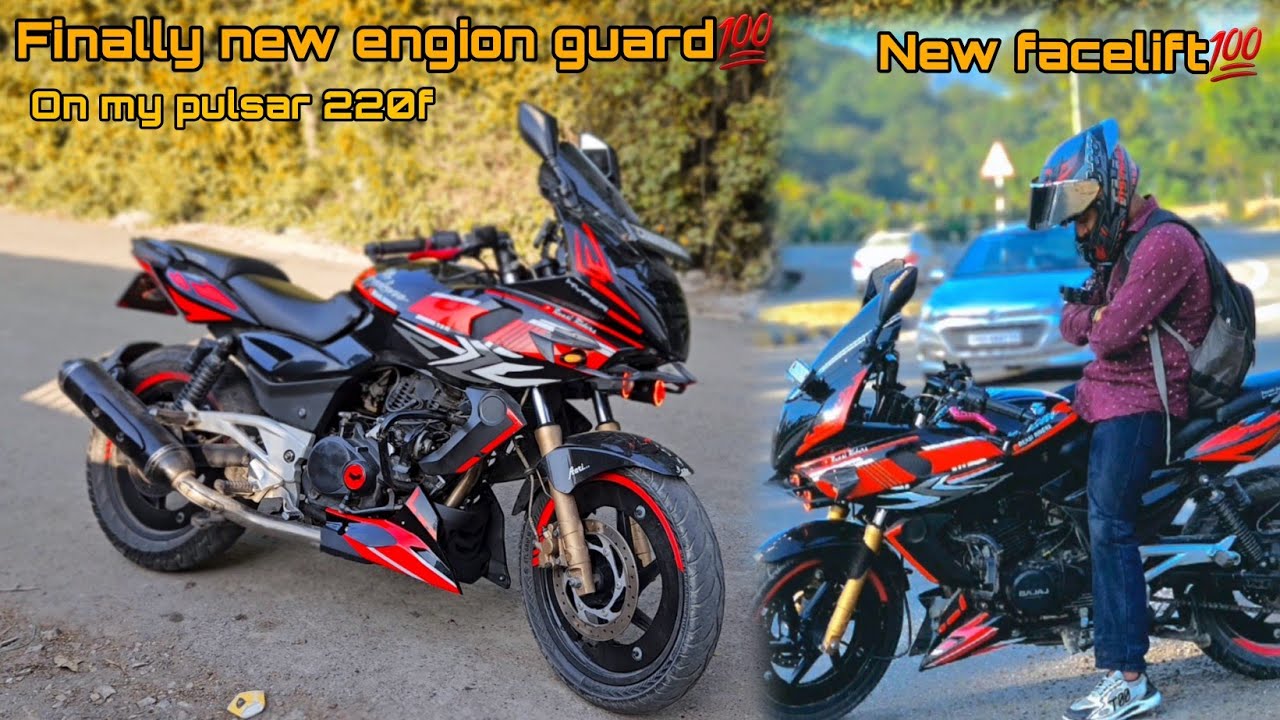 Finally New Engion guard for my pulsar 220f🥵ll New facelift💯 ll full ...
