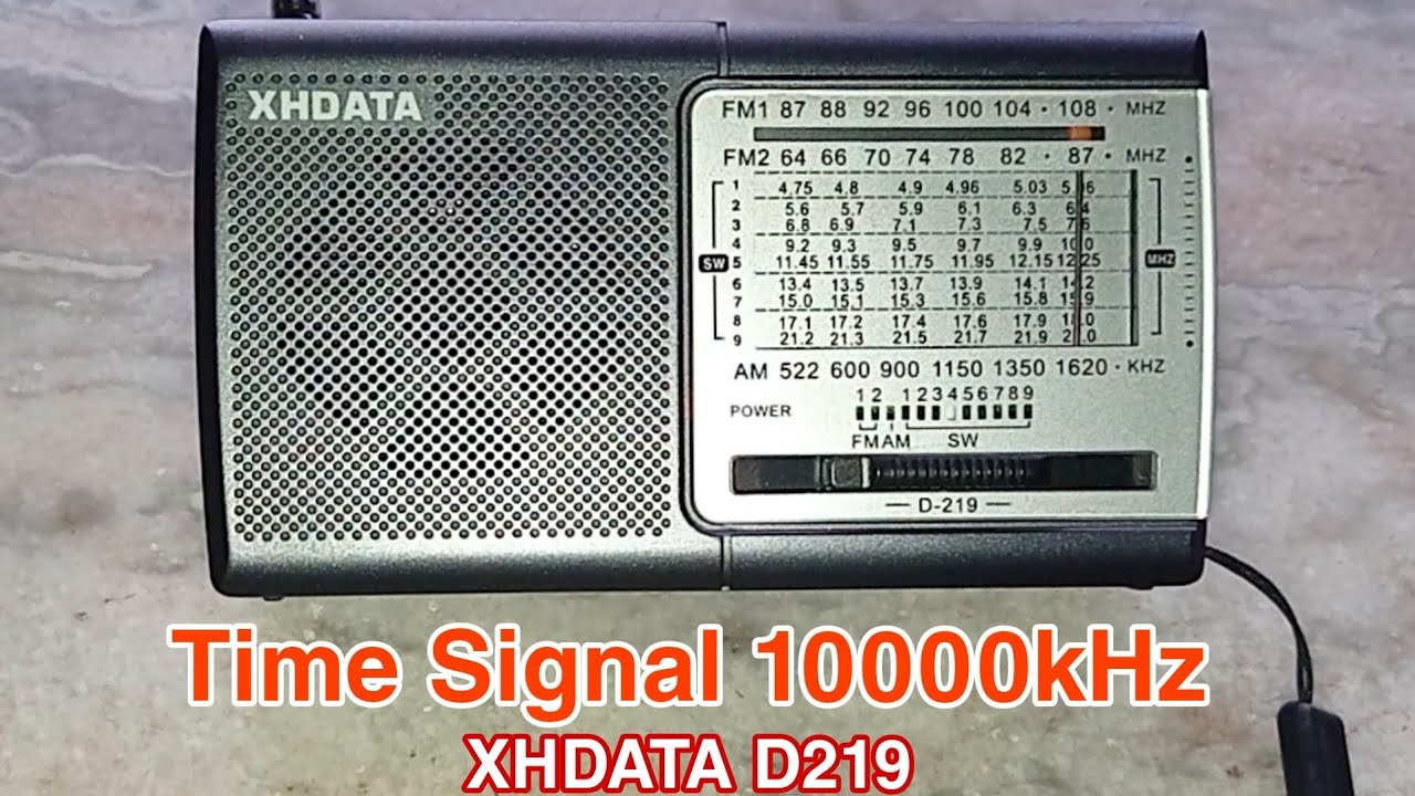 Time Signal Received 10000kHz in Xhdata D219 | Shortwave Listening ...