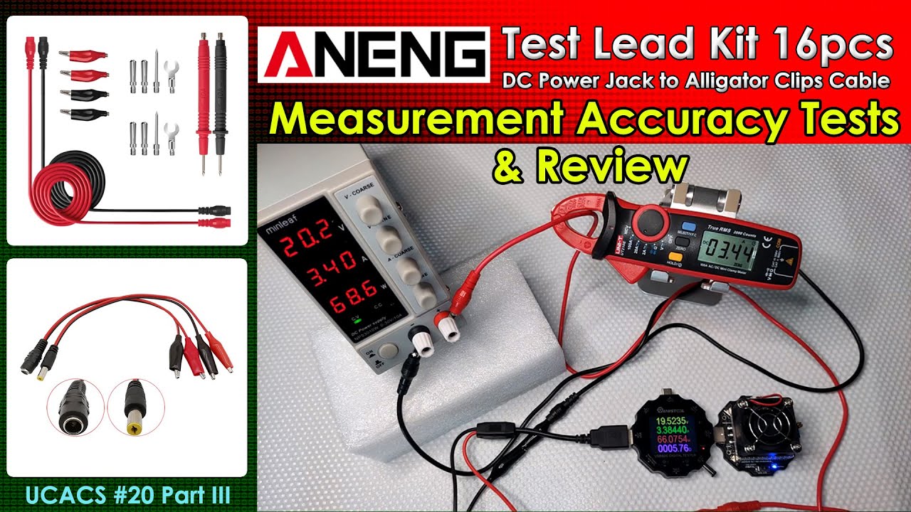 DC Power Jack Adapters, Aneng 16pcs Test Lead Kit Testing & Review ...