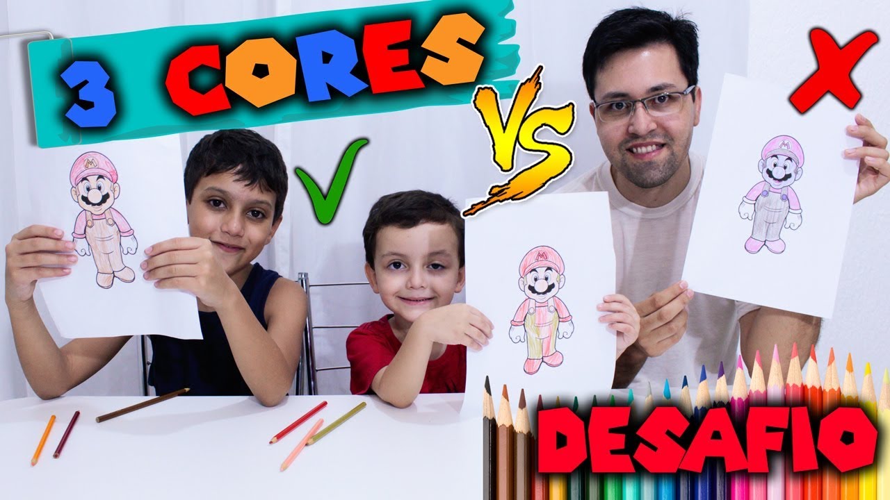 DESAFIO COLORINDO COM 3 CORES (3 MAKER CHALLENGE) - YouTube