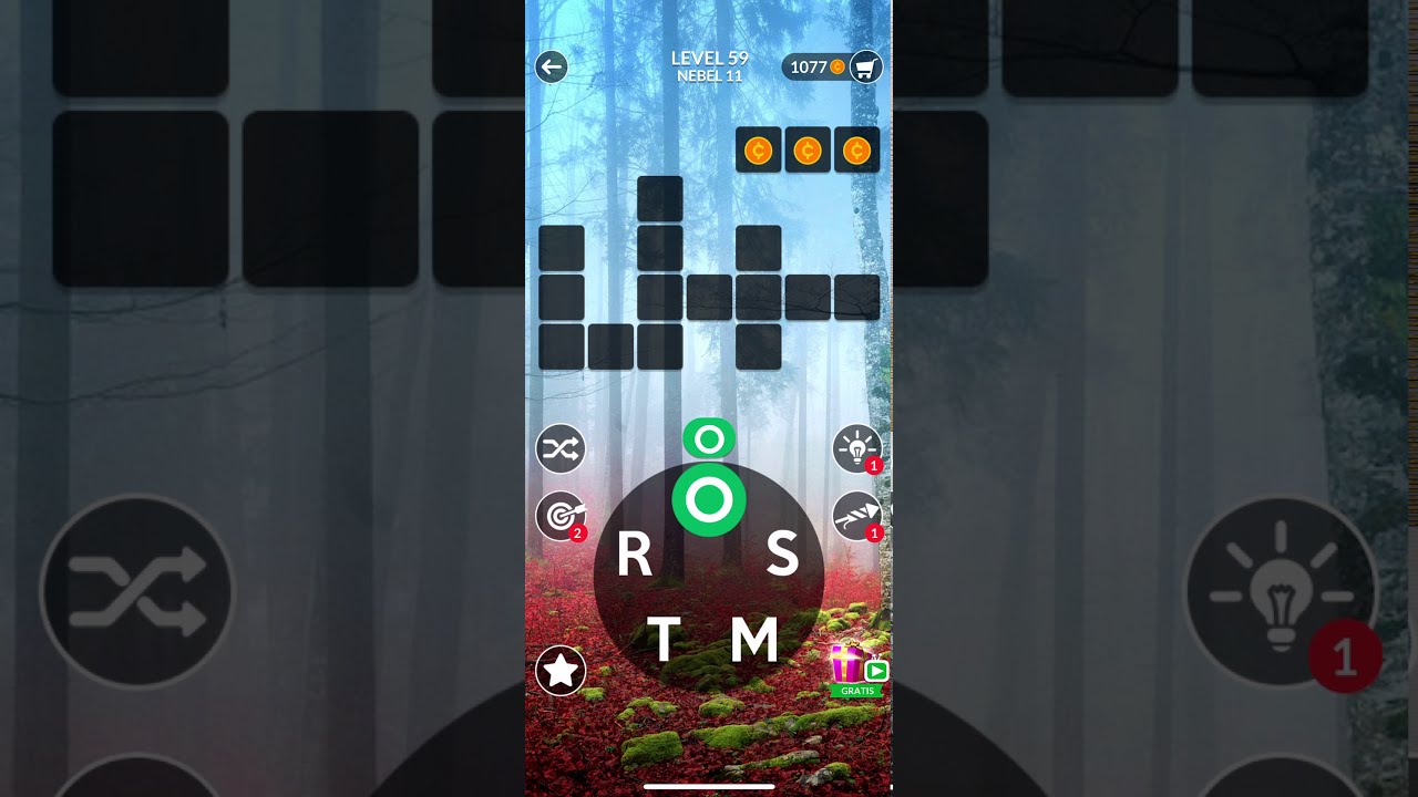 WORDSCAPES Level 59 Lösung Deutsch - YouTube