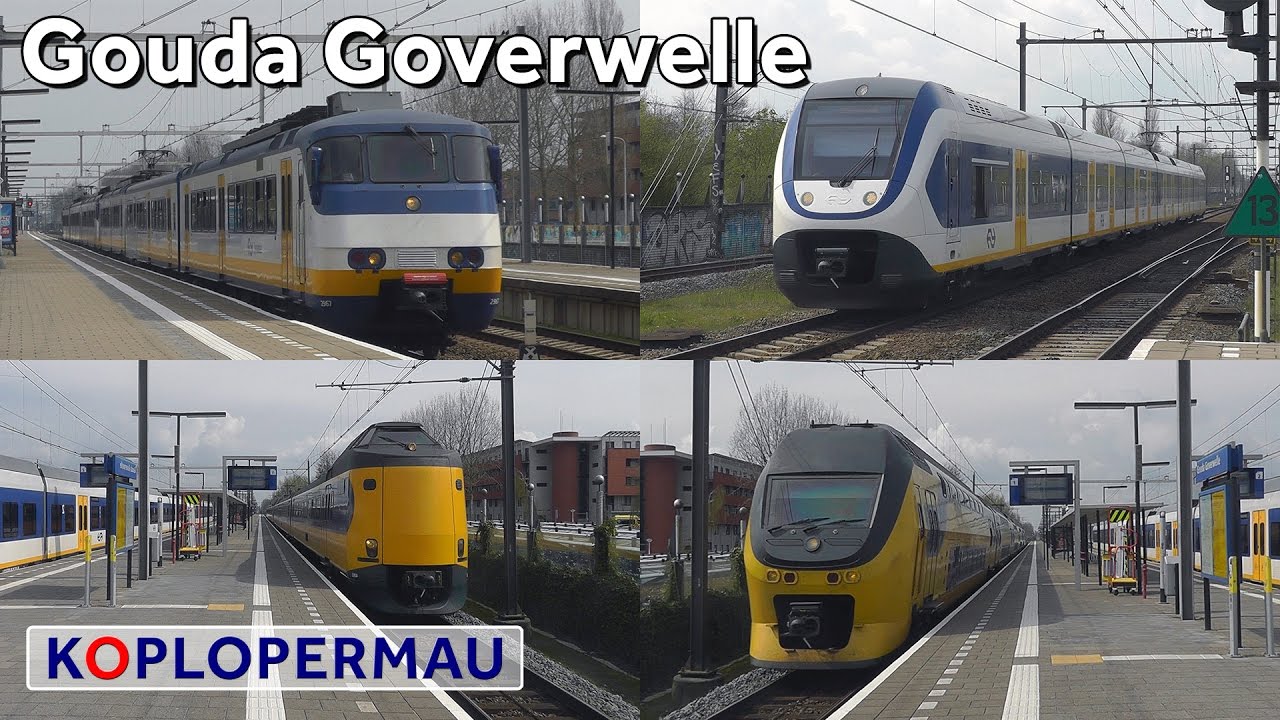 Treinen op station Gouda Goverwelle // Dutch Train Compilation - YouTube