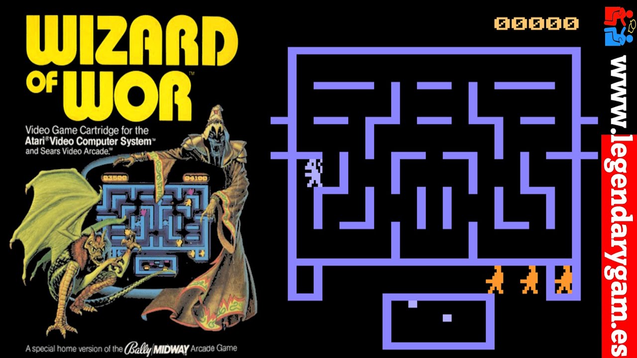 Wizard of Wor - Atari 2600 - (1982) - Let's Play - Singleplayer Run ...