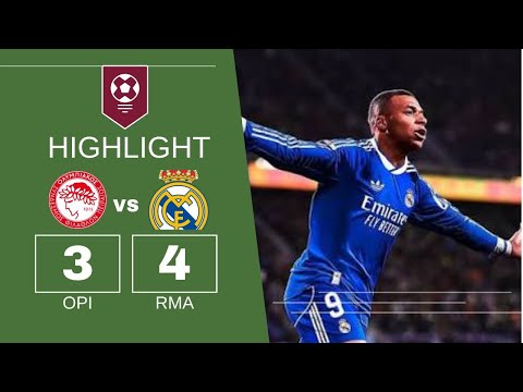 Goal Festival in Greece! Real Madrid Destroy Olympiakos in a Wild Match ⚽️🔥