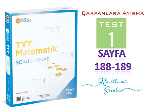 ÇARPANLARA AYIRMA TEST 1 (345 TYT MATEMATİK 2025)