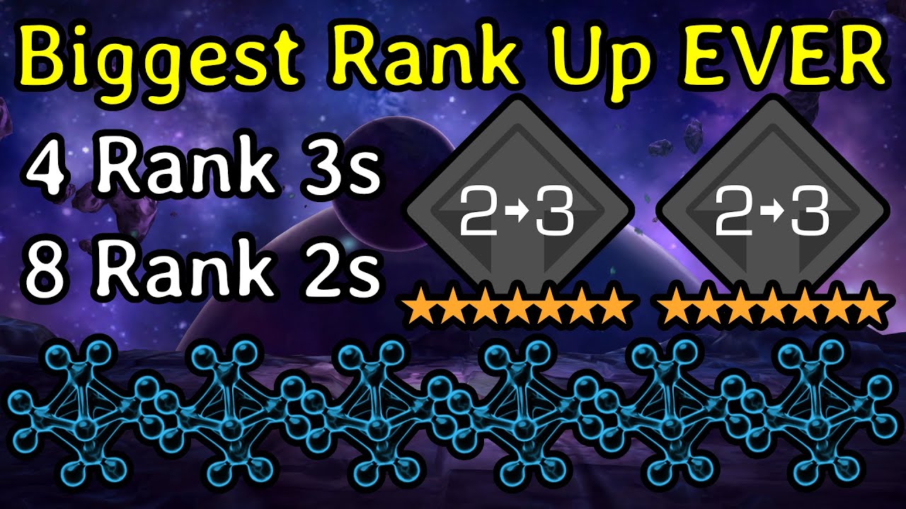 4 New 7 Star Rank 3s?! Huge Rank Up Spree! - YouTube